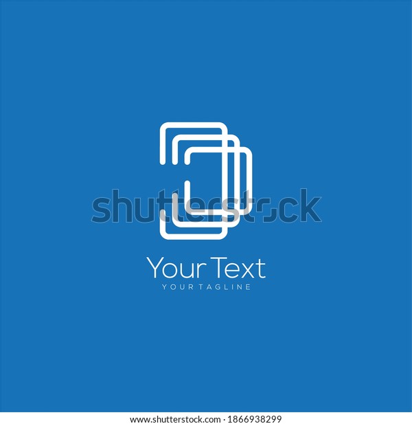 Letter J Line Logo Design Creative Stock Vector (Royalty Free ...