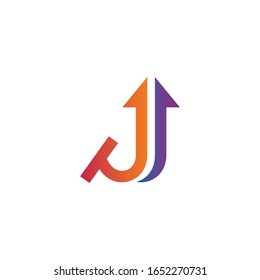 Letter J Logo Arrow Element Template Stock Vector (Royalty Free ...
