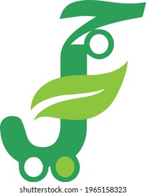 Letter J Logo Design Leaf Stock Vector (Royalty Free) 1965158323 ...