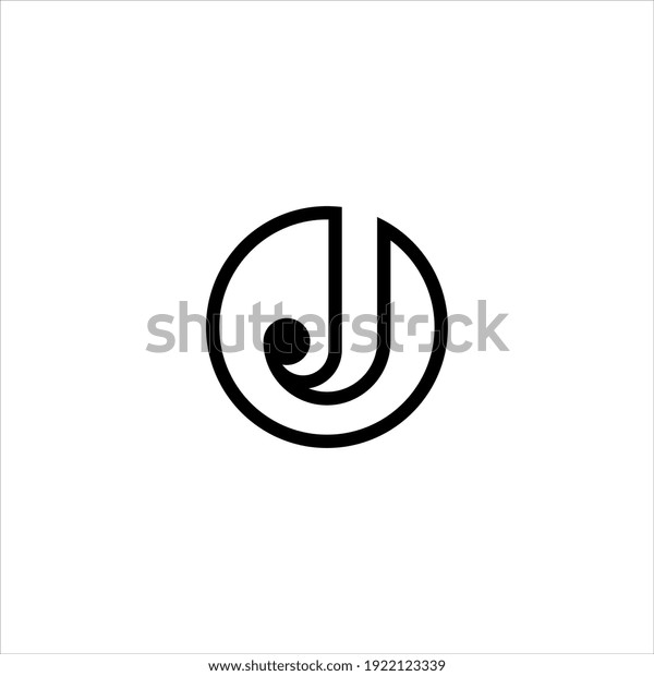 Letter J Logo Design Vector Stock Vector (Royalty Free) 1922123339 ...