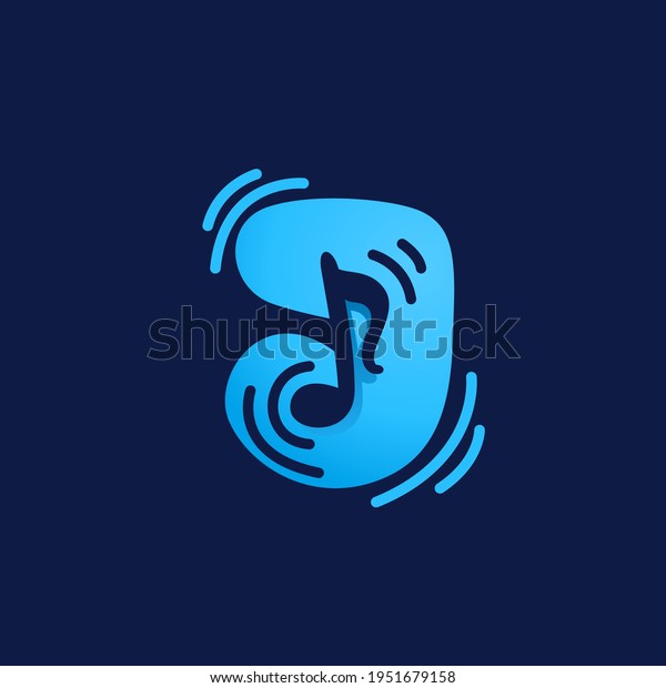 Letter J Logo Musical Note Vector Stock Vector (Royalty Free ...