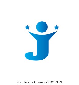 Letter J Logo Star Stock Vector (Royalty Free) 731047153 | Shutterstock