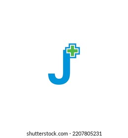 Letter J Logo Template Design Health Stock Vector (Royalty Free ...