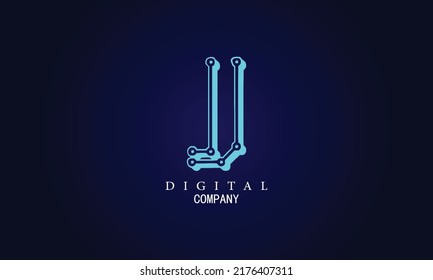 Letter J Minimal Logo Icon Design Stock Vector (Royalty Free ...