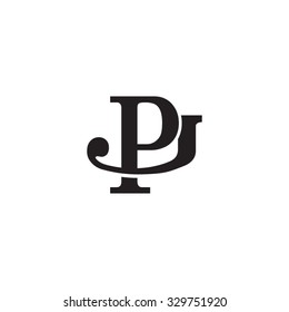 Letter J P Monogram Logo Stock Vector (Royalty Free) 329751920