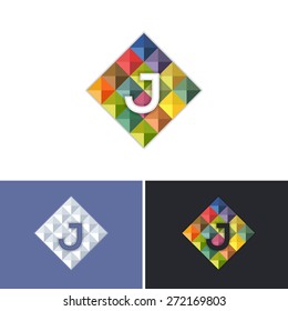 Letter J Symbol Triangle Low Poly Stock Vector (Royalty Free) 272169803 ...