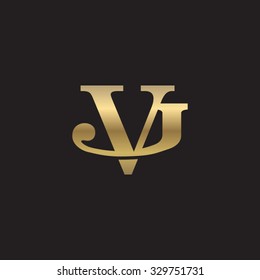 Letter J V Monogram Golden Logo Stock Vector (Royalty Free) 329751731 ...