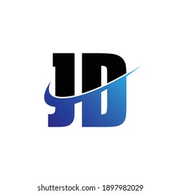 Letter Jd Simple Logo Design Vector Stock Vector (Royalty Free ...