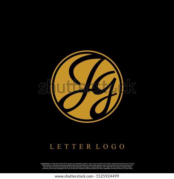 Letter Jg Logo Initial Emblem Letter Stock Vector (Royalty Free ...