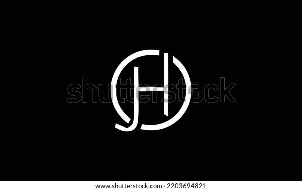 Letter Jh Hj Logo Creative Jh Stock Vector (Royalty Free) 2203694821 ...