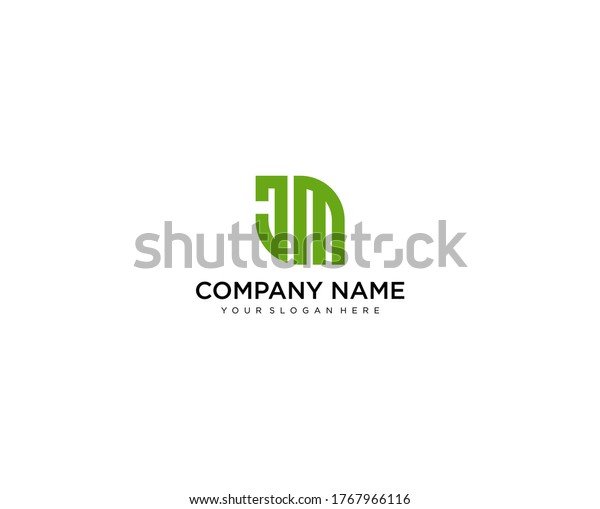 Letter Jm Line Logo Design Linear Stock Vector (Royalty Free ...