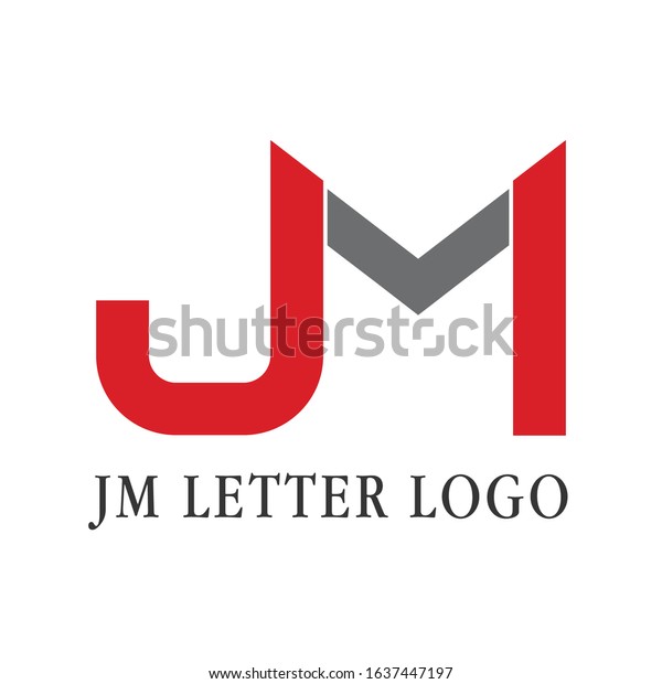 Letter Jm Logo Your Design Stock Vector (Royalty Free) 1637447197