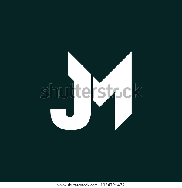 Letter Jm Modern Logo Design Vector Stock Vector (Royalty Free ...