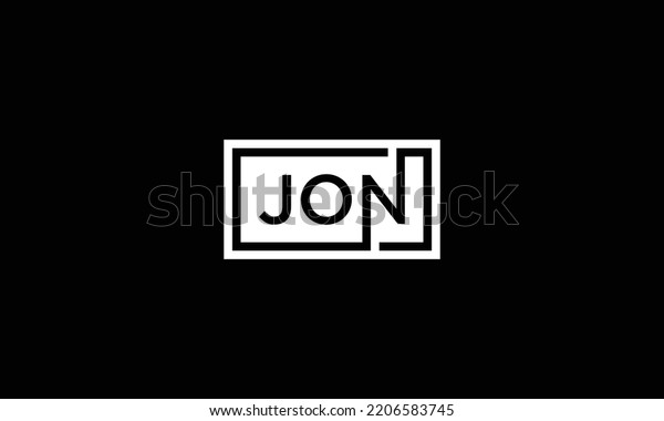 Letter Jon Logo Icon Design All Stock Vector (Royalty Free) 2206583745 ...