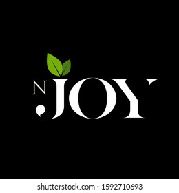Letter Joy Leaf Vector Illustration Stock Vector (Royalty Free ...
