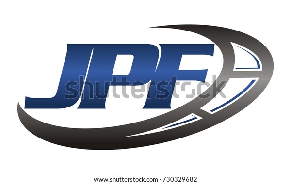 Letter Jpf Modern Logo Stock Vector (Royalty Free) 730329682