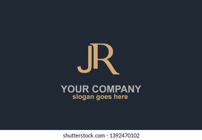 Letter Jr Logo Design Concept Stock Vector (Royalty Free) 1392470102 ...