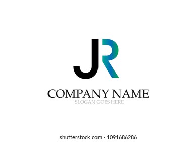 Letter Jr Logo Design Vector Stock Vector (Royalty Free) 1091686286 ...