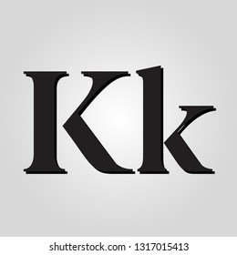 Letter K Black Stock Vector (Royalty Free) 1317015413 | Shutterstock