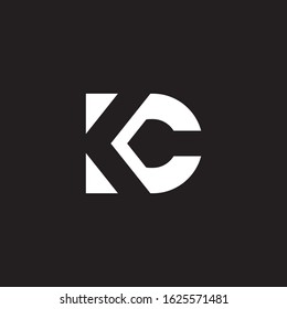 Letter K C Logo Design Minimalist Stock Vector (Royalty Free ...