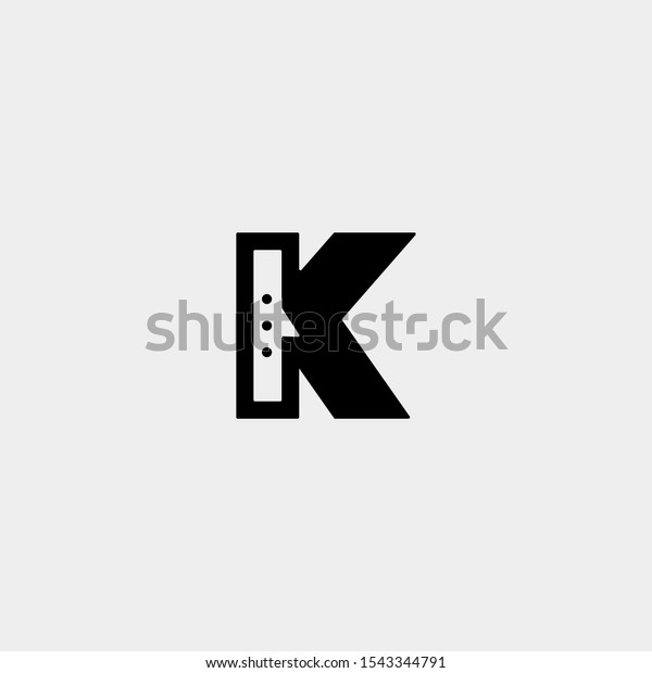 Letter K Chat Logo Template Vector Stock Vector (Royalty Free ...
