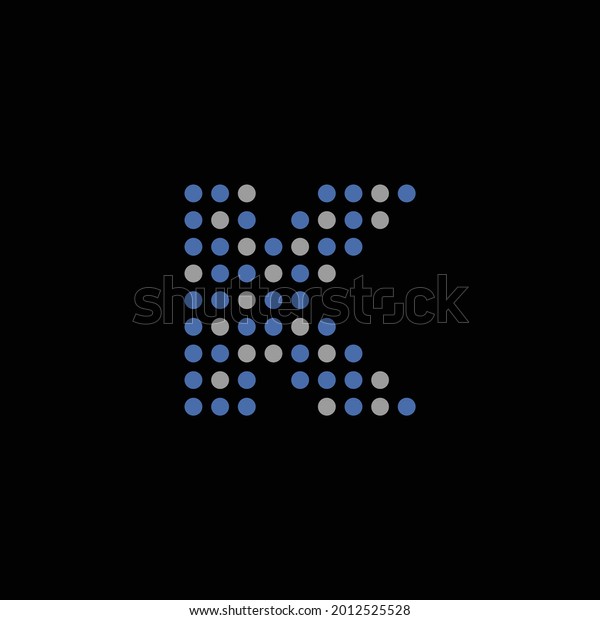 Letter K Dots Symbol Logo Design Stock Vector (Royalty Free) 2012525528 ...