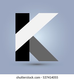 Letter K Icon Logo Template Flat Stock Vector (Royalty Free) 537414055 ...