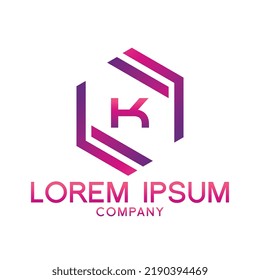Letter K Line Logo Designcreative Minimal Stock Vector (Royalty Free ...