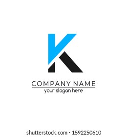 Letter K Trade Marketing Logo Design: vector de stock (libre de ...