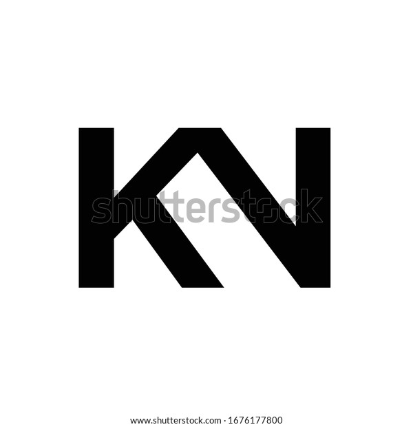 Letter K N Logo Design Vector Stock Vector (Royalty Free) 1676177800 ...