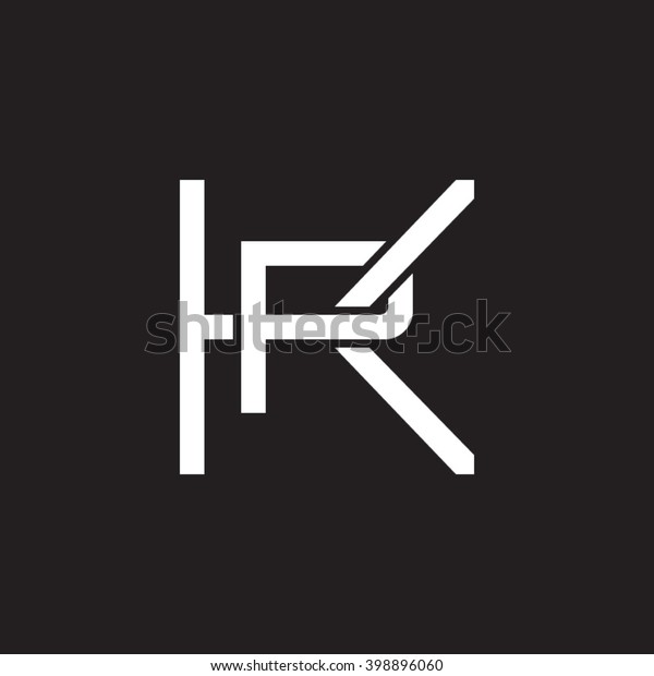Letter K P Monogram Logo White Stock Vector (Royalty Free) 398896060 ...
