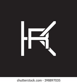 Letter K R Monogram Logo Black Stock Vector (Royalty Free) 398884381 ...