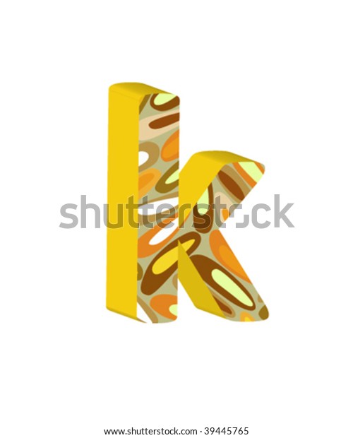 Letter K Retro Alphabet Stock Vector (Royalty Free) 39445765 | Shutterstock