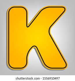 Letter K Sign Design Template Element Stock Vector (Royalty Free ...