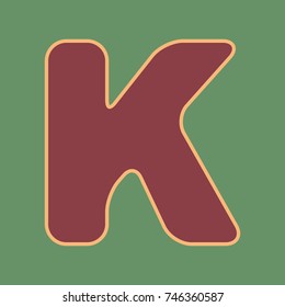 Letter K Sign Design Template Element Stock Vector (Royalty Free ...