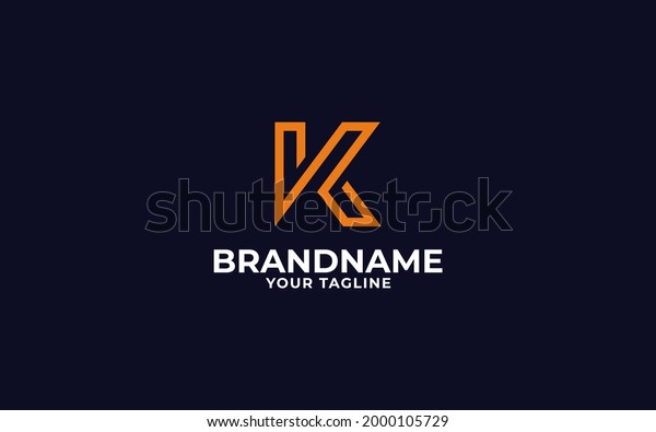 Letter K Sign Symbol Initial K Stock Vector (Royalty Free) 2000105729 ...