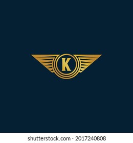 Letter K Wings Logo Template Stock Vector (Royalty Free) 2017240808 ...