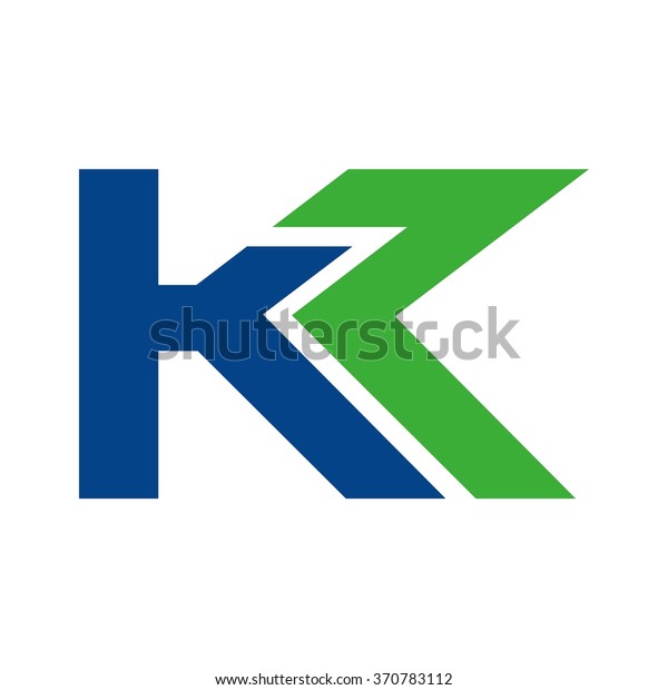 Letter K Z Logo Vector Stock Vector (Royalty Free) 370783112 | Shutterstock