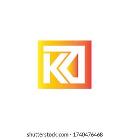 Letter K Square Logo Designs Stock Vector (Royalty Free) 1223914846 ...