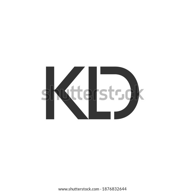 Letter Kld Logo Design Vector Stock Vector (Royalty Free) 1876832644 ...