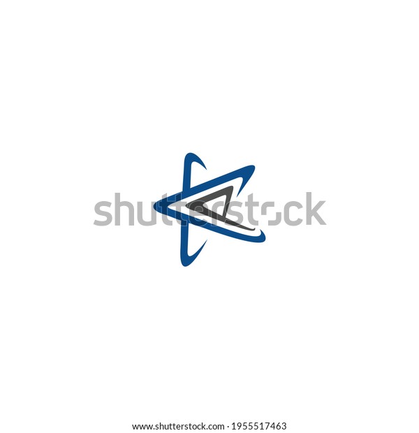 Letter Kp Star Design Logo Vector Stock Vector (Royalty Free ...
