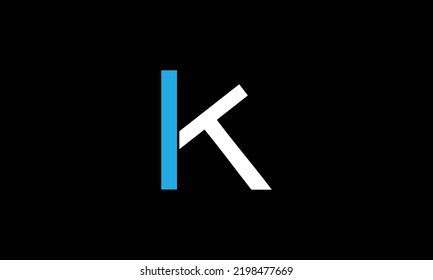 Letter Kt Logo Creative Kt Logo Stock Vector (Royalty Free) 2198477669 ...