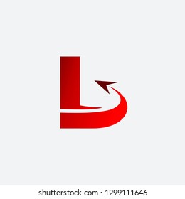 Letter L Airplane Vector Stock Vector (Royalty Free) 1299111646 ...