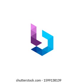 Letter L B Logo Design Vector Stock Vector (Royalty Free) 1599138139 ...
