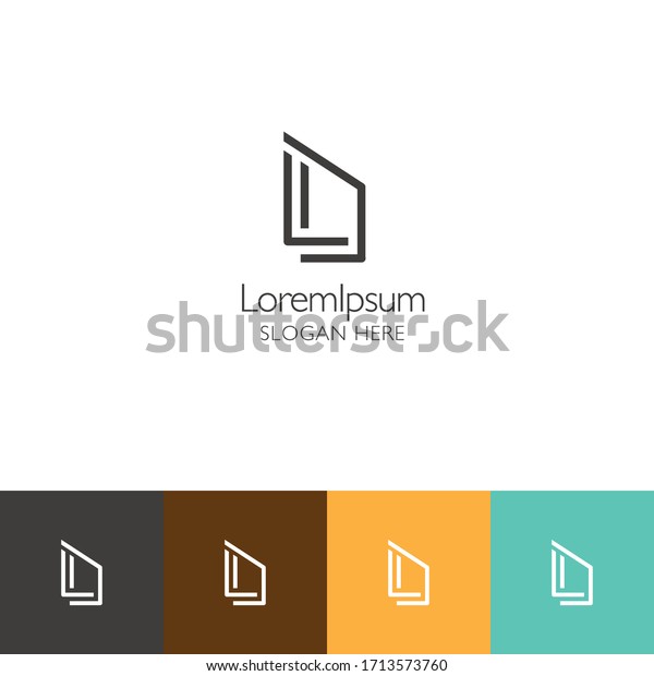 Letter L Building Logo Design Template Stock Vector (Royalty Free ...