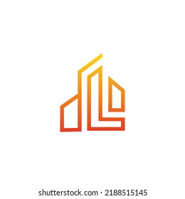 Letter L Building Logo Template Vector Stock Vector (Royalty Free ...