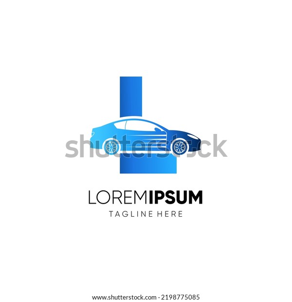 Letter L Car Logo Design Vector Stock Vector (Royalty Free) 2198775085 ...
