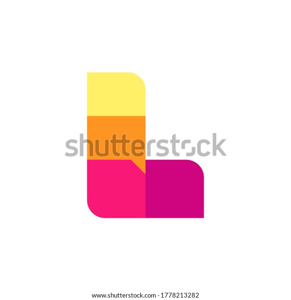 Letter L Chat Communication Logo Stock Vector (Royalty Free) 1778213282 ...