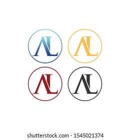 Letter L Circle Logo Set Vector Stock Vector (Royalty Free) 1545021374