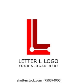 Letter L Dot Connect Logo Stock Vector (Royalty Free) 750874903 ...
